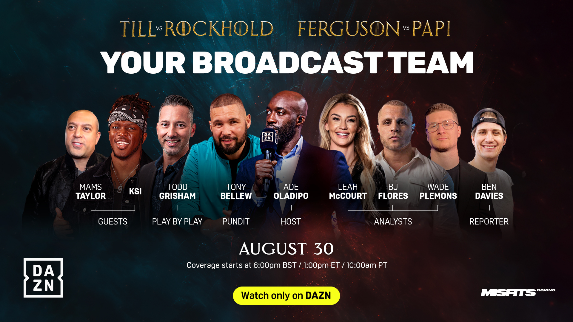 Darren Till vs Luke Rockhold: Who is on the DAZN commentary team ...
