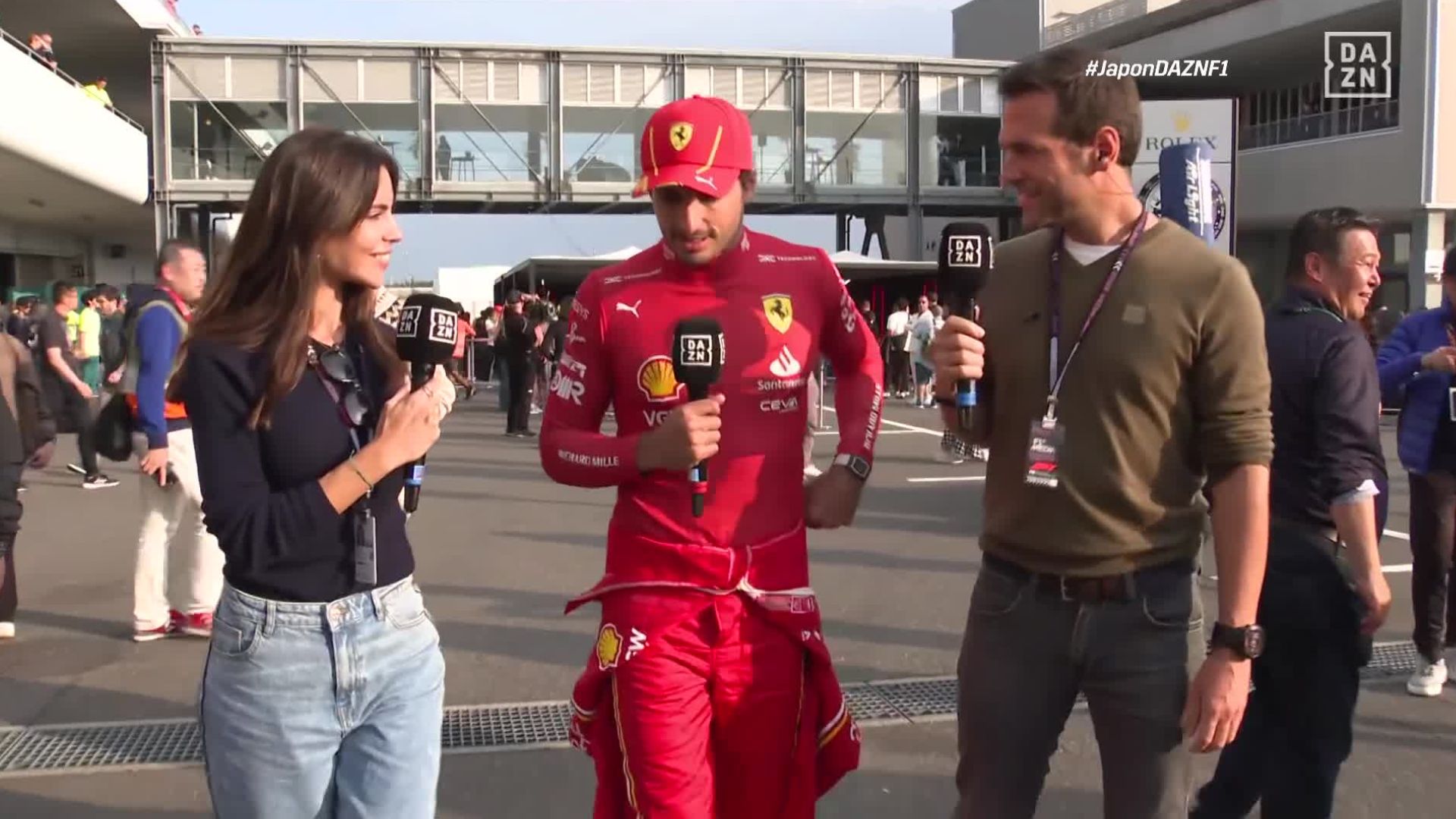 Carlos Sainz se sincera en DAZN después de su exhibición consiguiendo un nuevo podio para ...