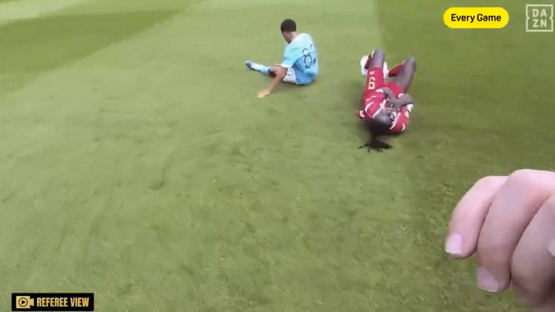 Watch the referee's exact view of Manchester City's Rico Lewis ...