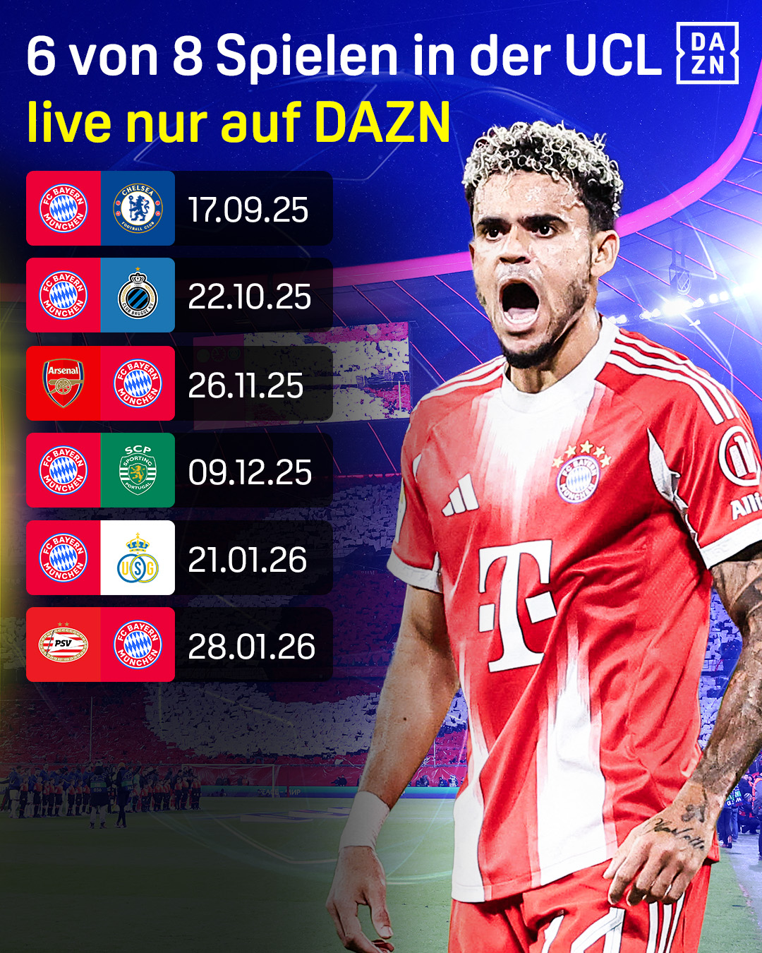 Amazon Prime oder DAZN: Wo läuft Pafos - FC Bayern heute live? | DAZN News DE