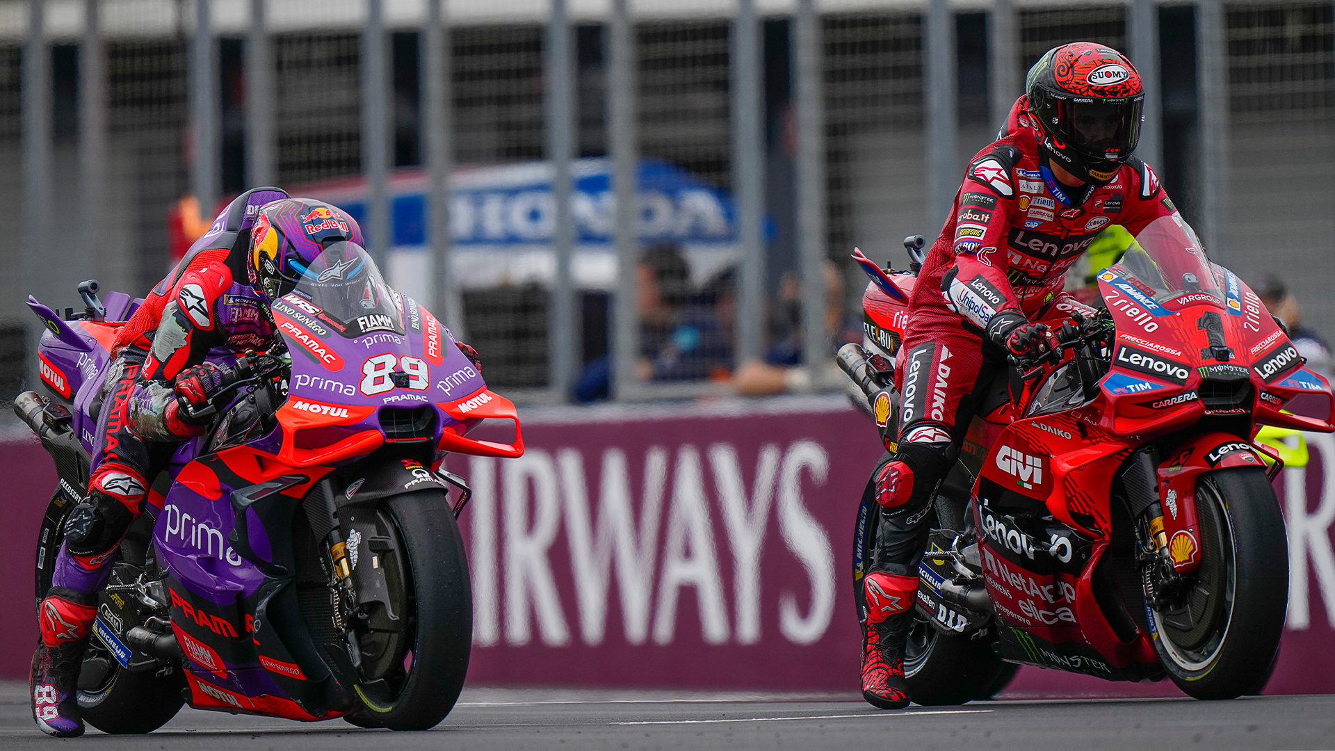 Jorge Martín, el juego del gato y el ratón con Pecco Bagnaia en Sepang ...