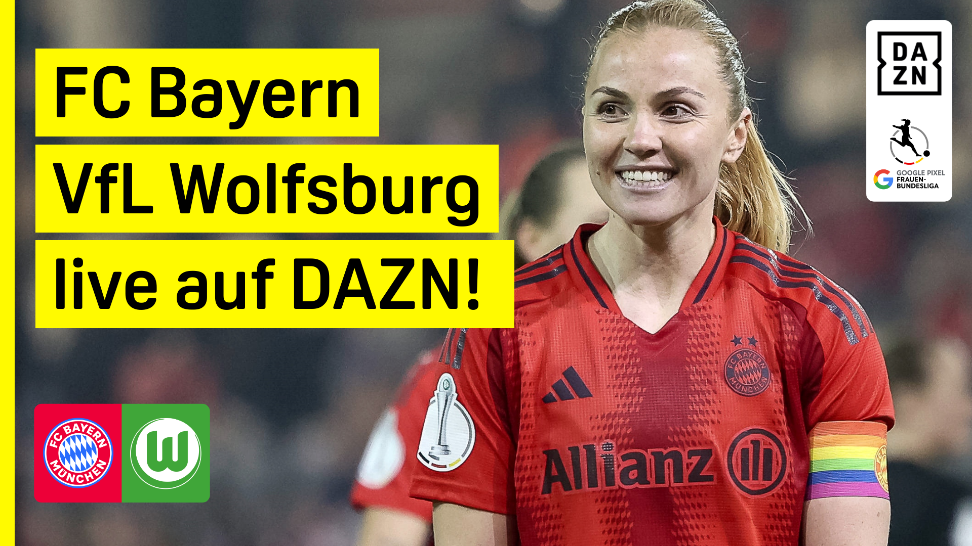 Frauen-Bundesliga: FC Bayern München vs. VfL Wolfsburg live auf DAZN ...