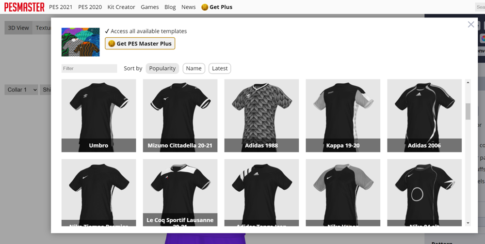 PES 2021: Site permite a criação de camisas personalizadas - CBF Digital