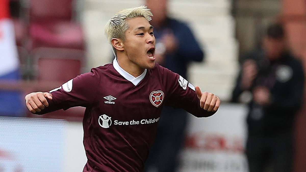 ハーツ食野亮太郎がミドルで今季3点目！『BBC』も「最高の先制弾」と称賛 | Goal.com