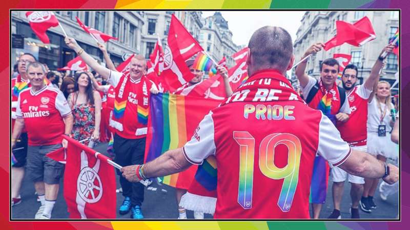 'Arsenal's support of LGBT+ fans is genuine, not rainbow-washing ...
