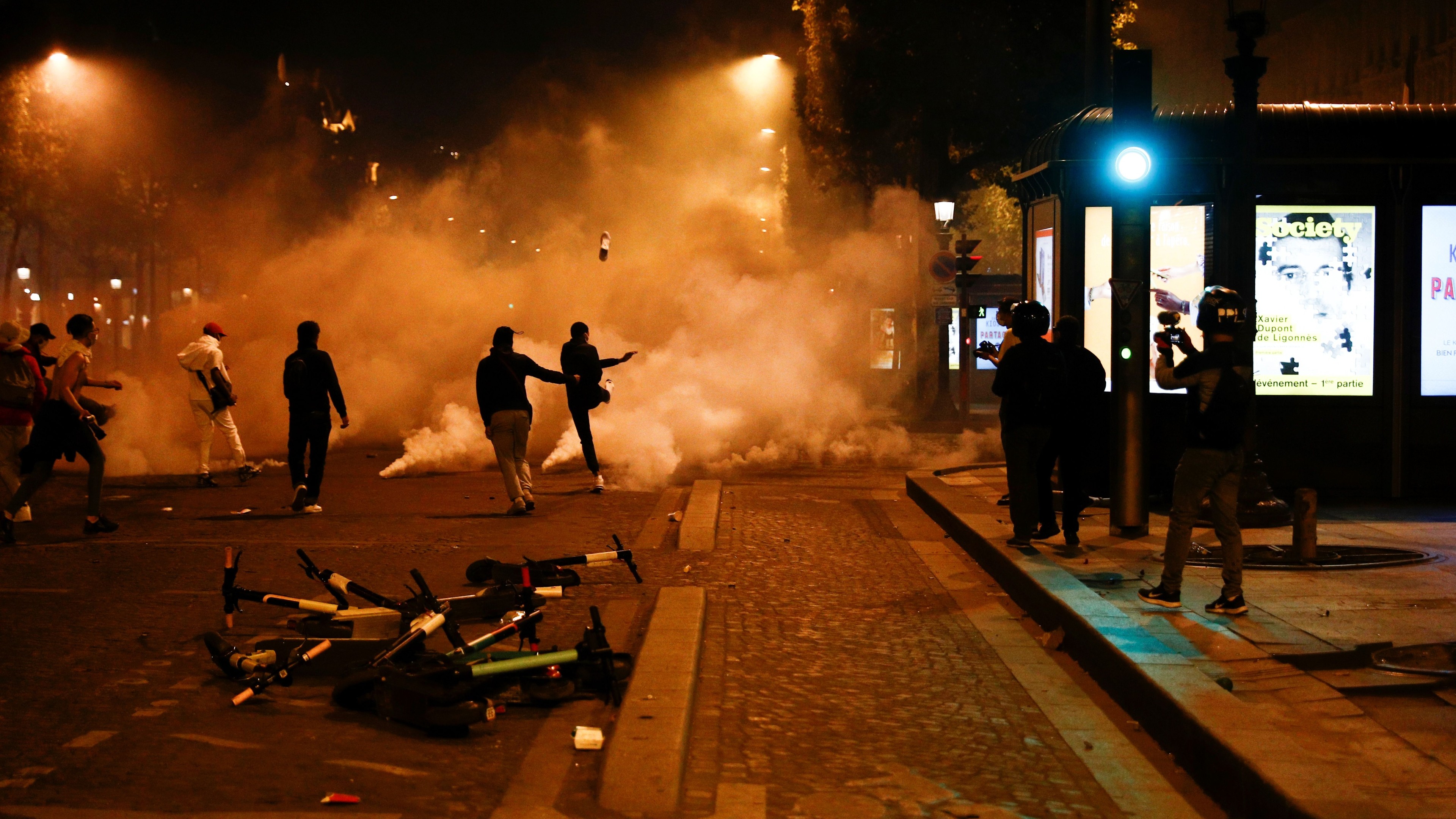 Vehicles set on fire as unrest grips Paris following PSG's Champions ...