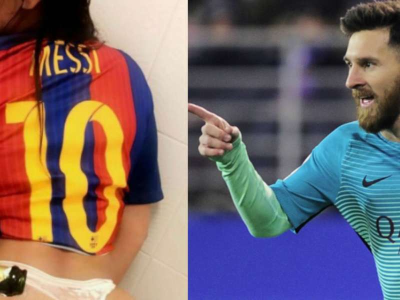 ¡fanática Miss Bum Bum Se Bañó En Champagne Para Festejar El Gol De Messi