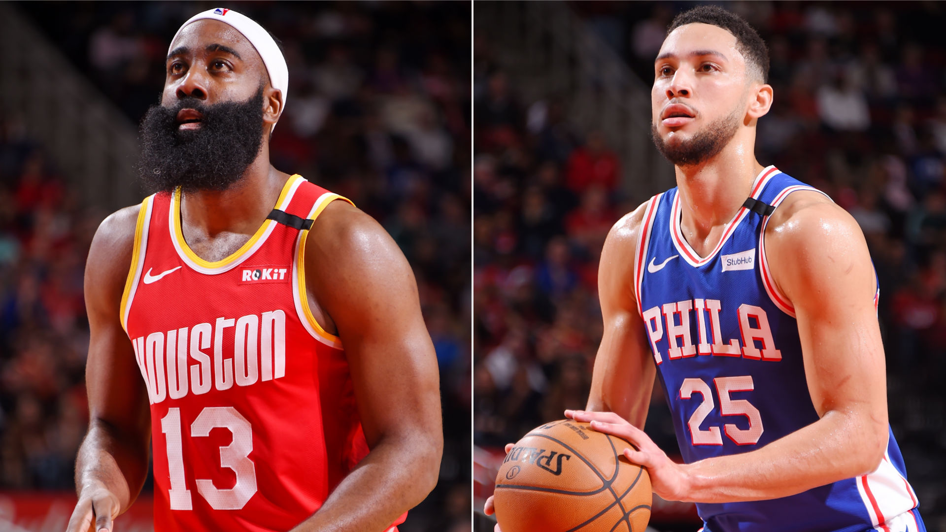 Ben Simmons, James Harden have triple-double battle as Houston Rockets ...