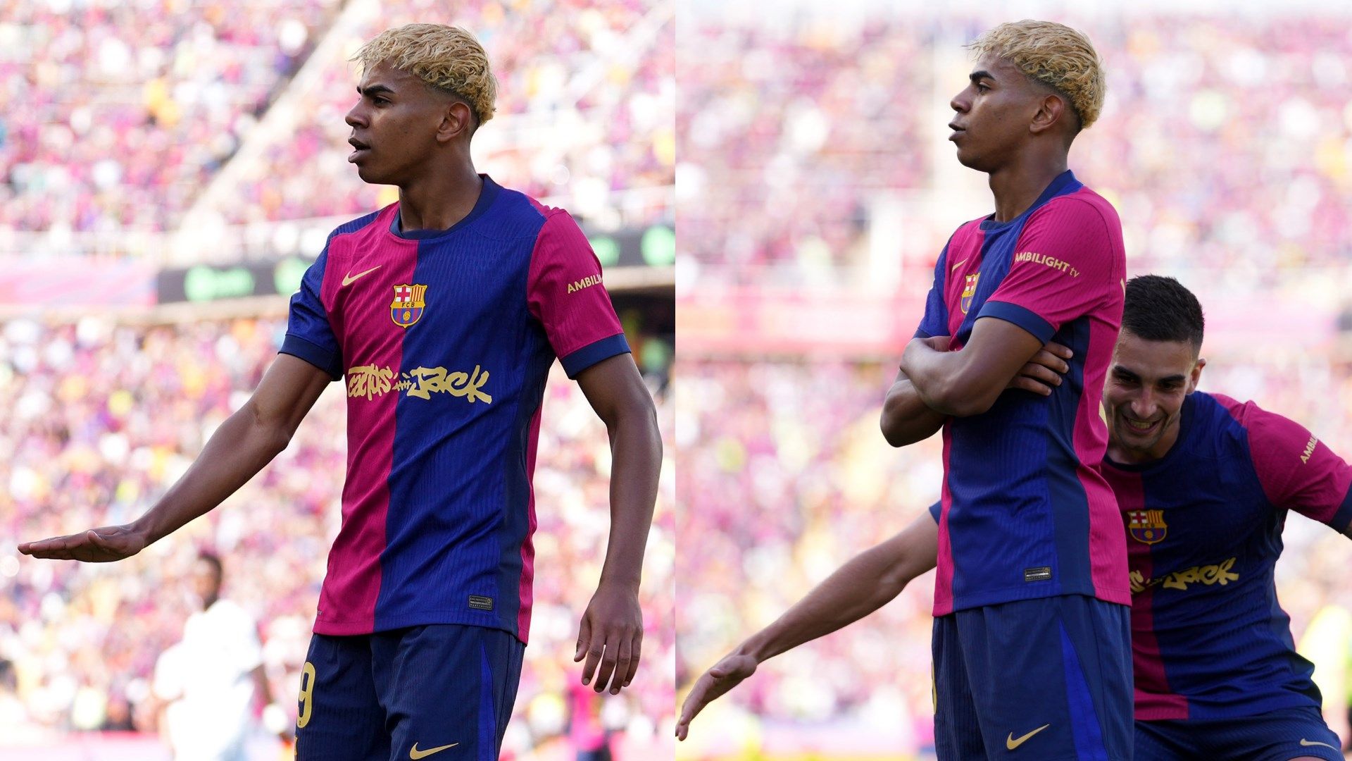 Lamine Yamal se ¿burla? del Real Madrid con la celebración de Cristiano Ronaldo y Kylian Mbappé ...