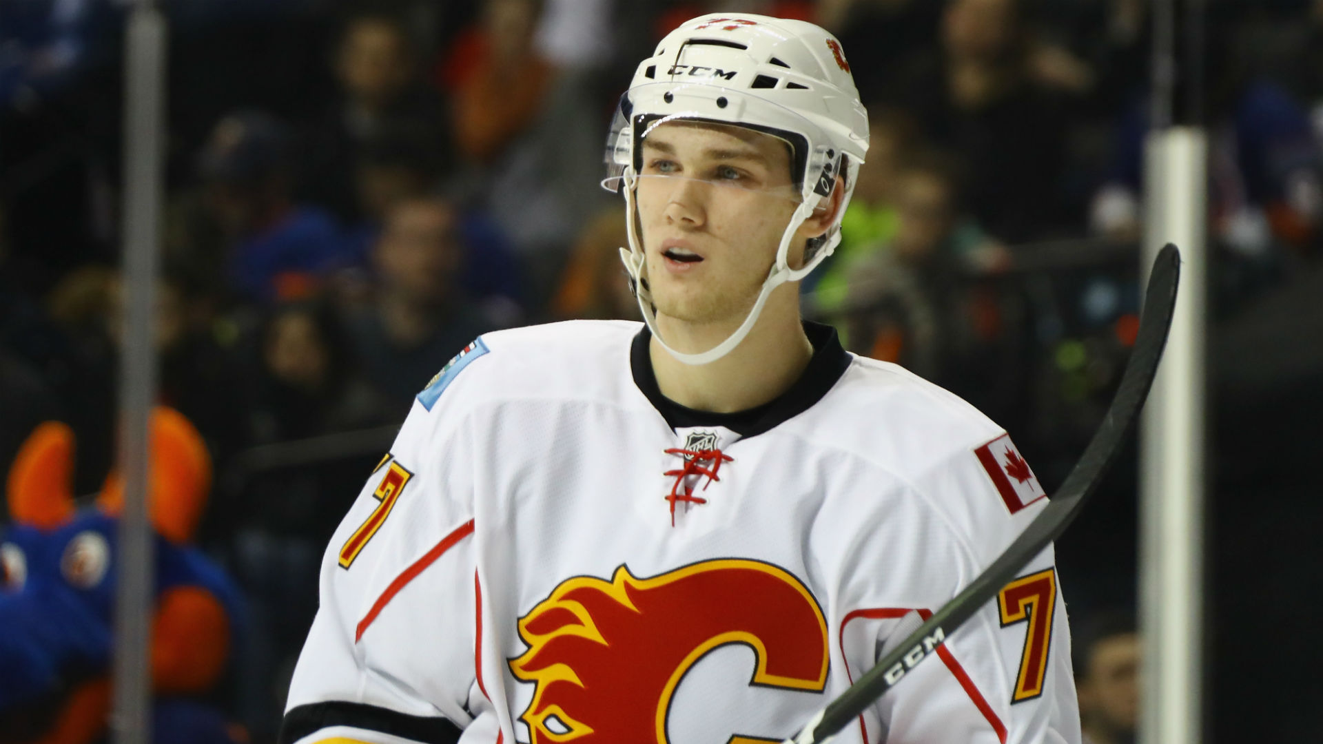 Flames' Jankowski scores first career goal in most unconventional way ...