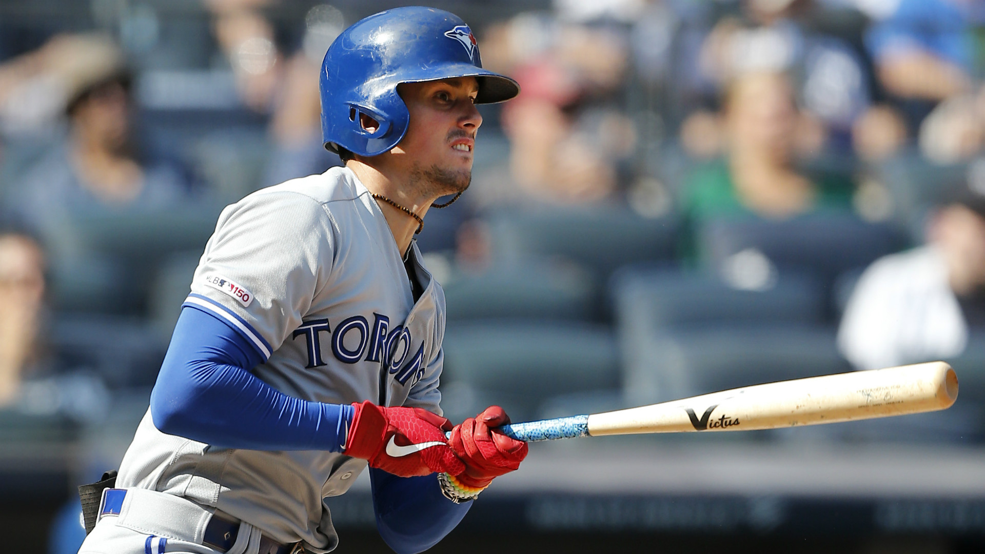 Blue Jays rookie Cavan Biggio bunts for double against Rays | Sporting ...