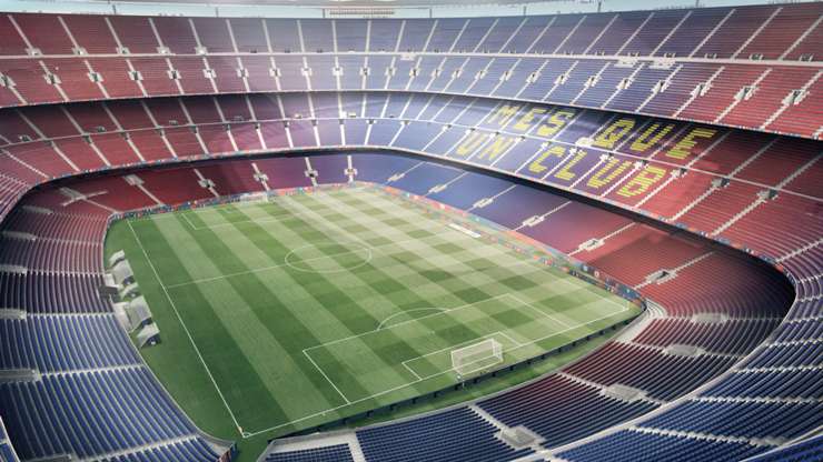 Camp Nou Outside Glass