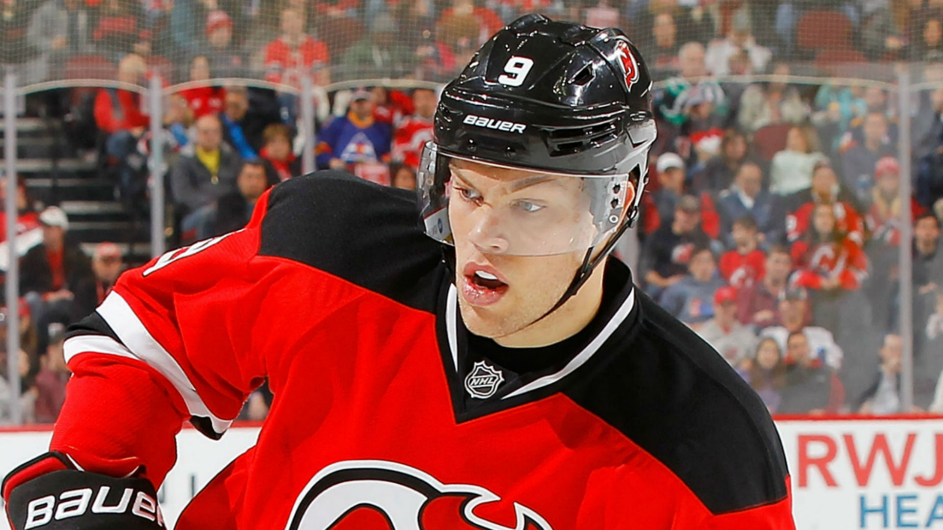 Taylor Hall injury update: Devils forward returns after huge collision ...