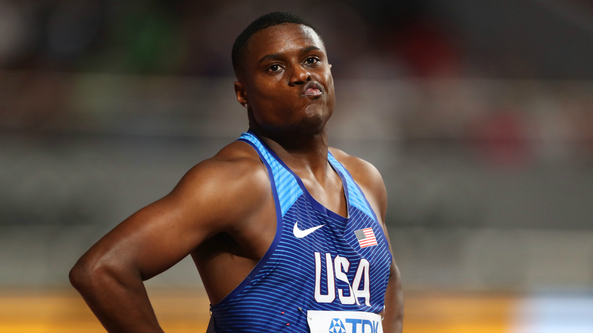 World Athletics Championships: Christian Coleman sends early 100m ...