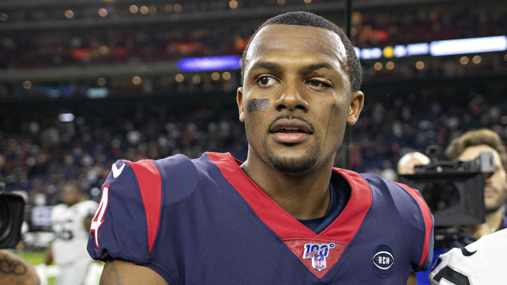 Deshaun Watson wearing visor to protect eye | Sporting News