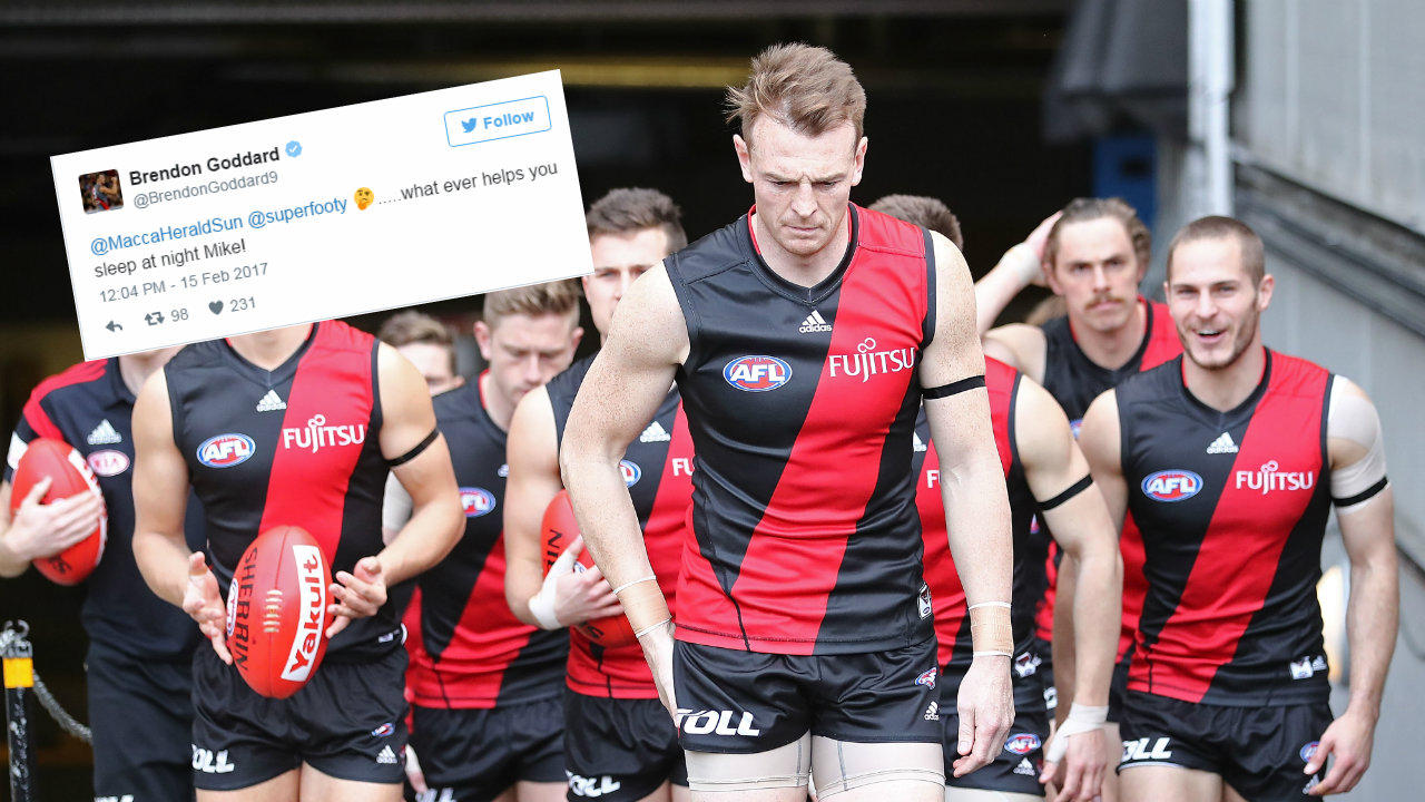 Brendon Goddard gives departing AFL chairman one final shot | Sporting ...