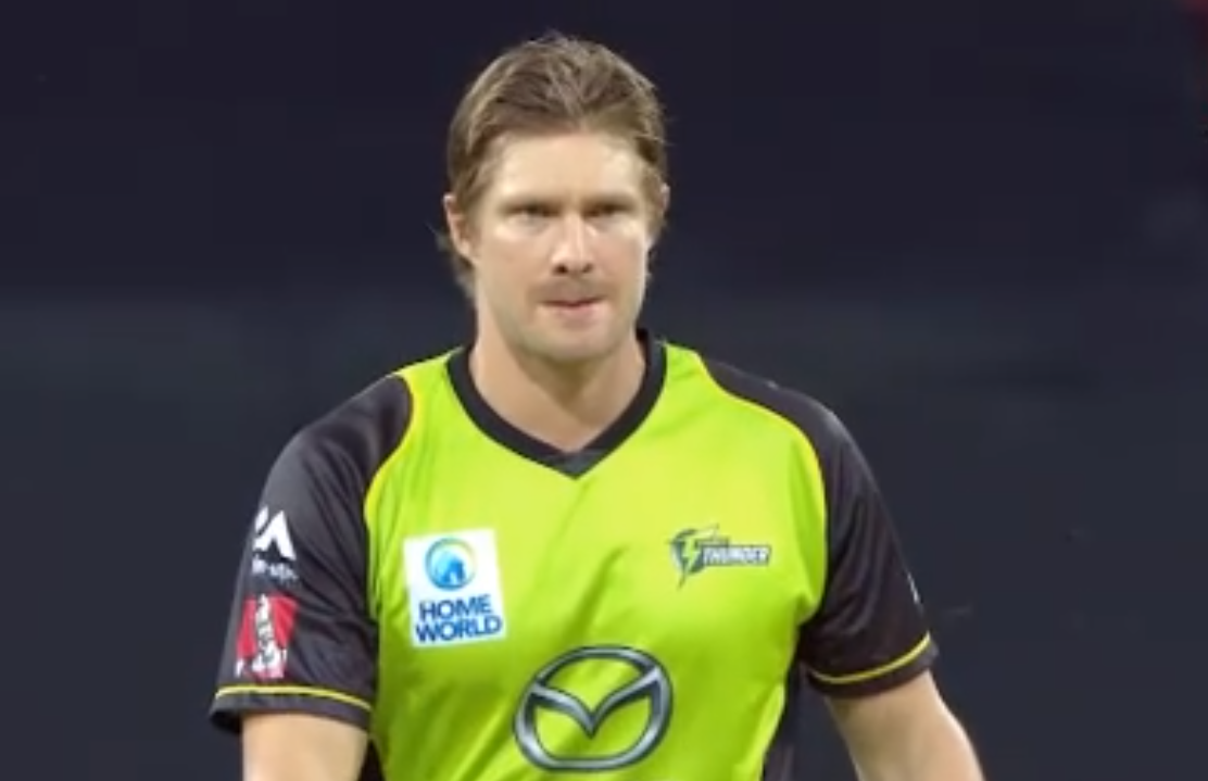 WATCH: Shane Watson hit for huge six first ball | Sporting News Australia