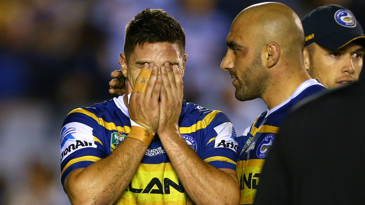 Cronulla Sharks v Parramatta Eels: Mitchell Moses misses kick to send ...