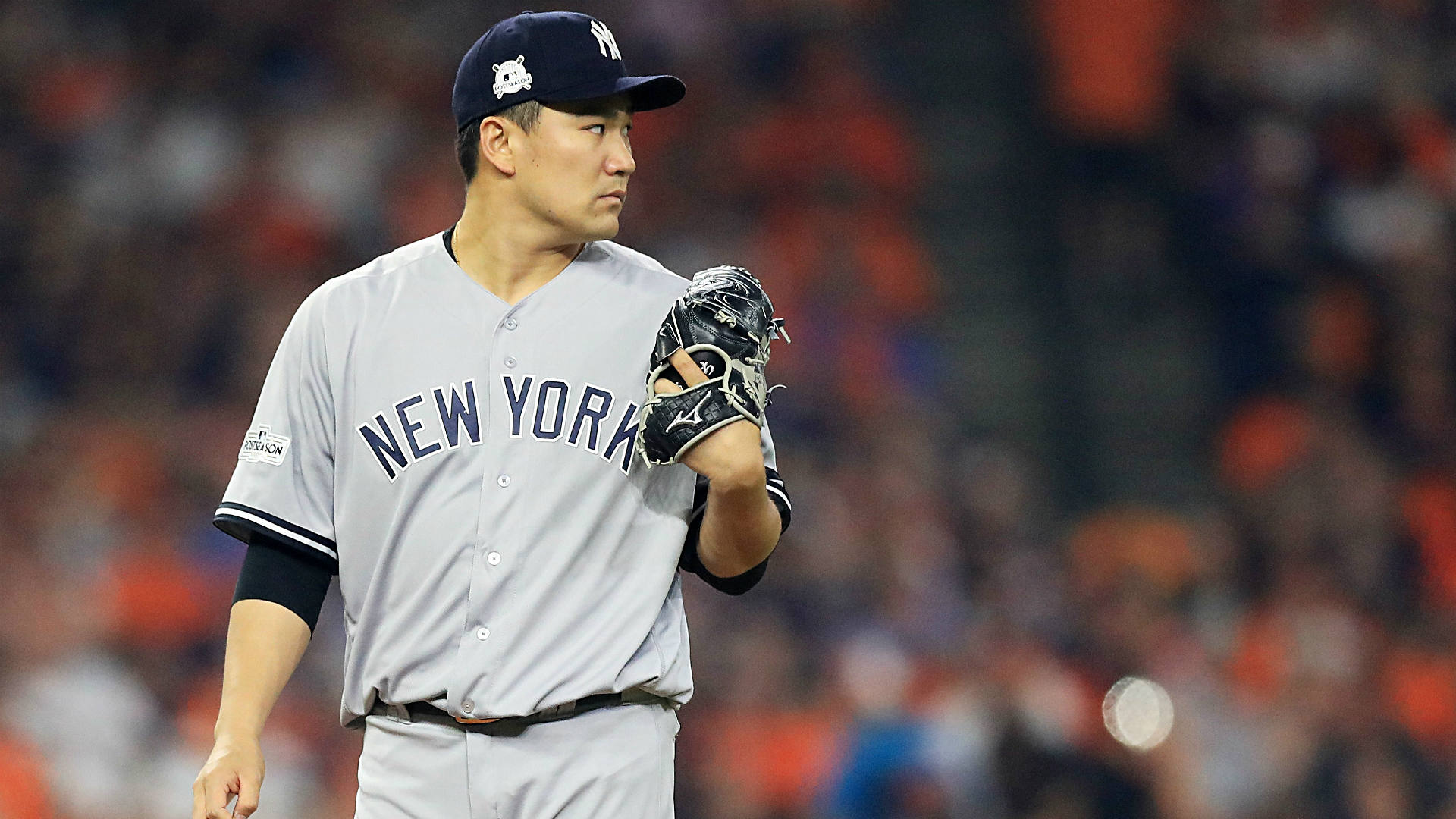 Masahiro Tanaka hit in head by Giancarlo Stanton liner during Yankees ...