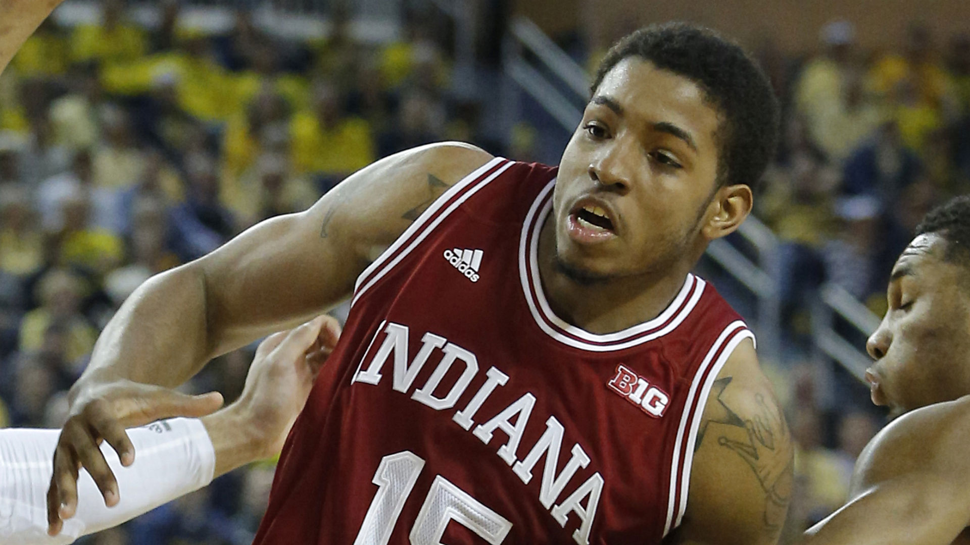 Indiana's Devin Davis walked into road, hit by teammate | Sporting News