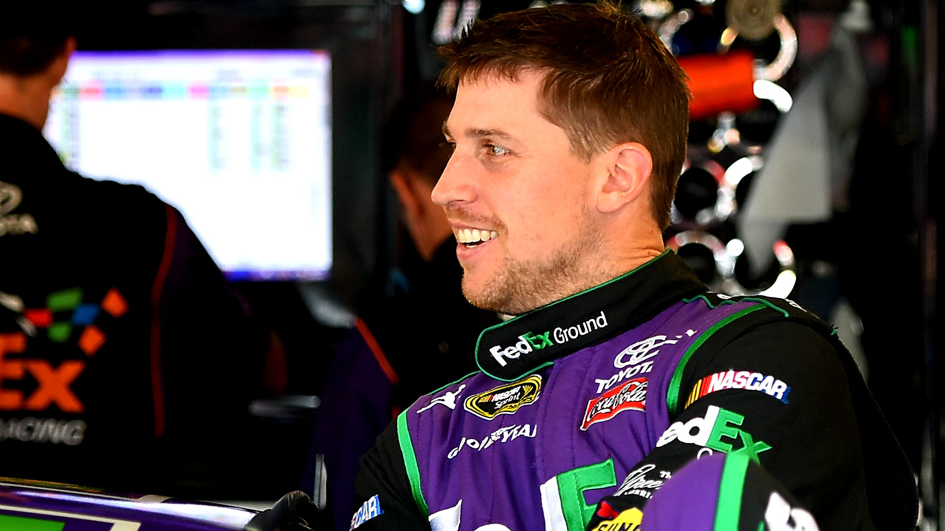 Denny Hamlin survives early spin, wins first race of Chase for Sprint ...