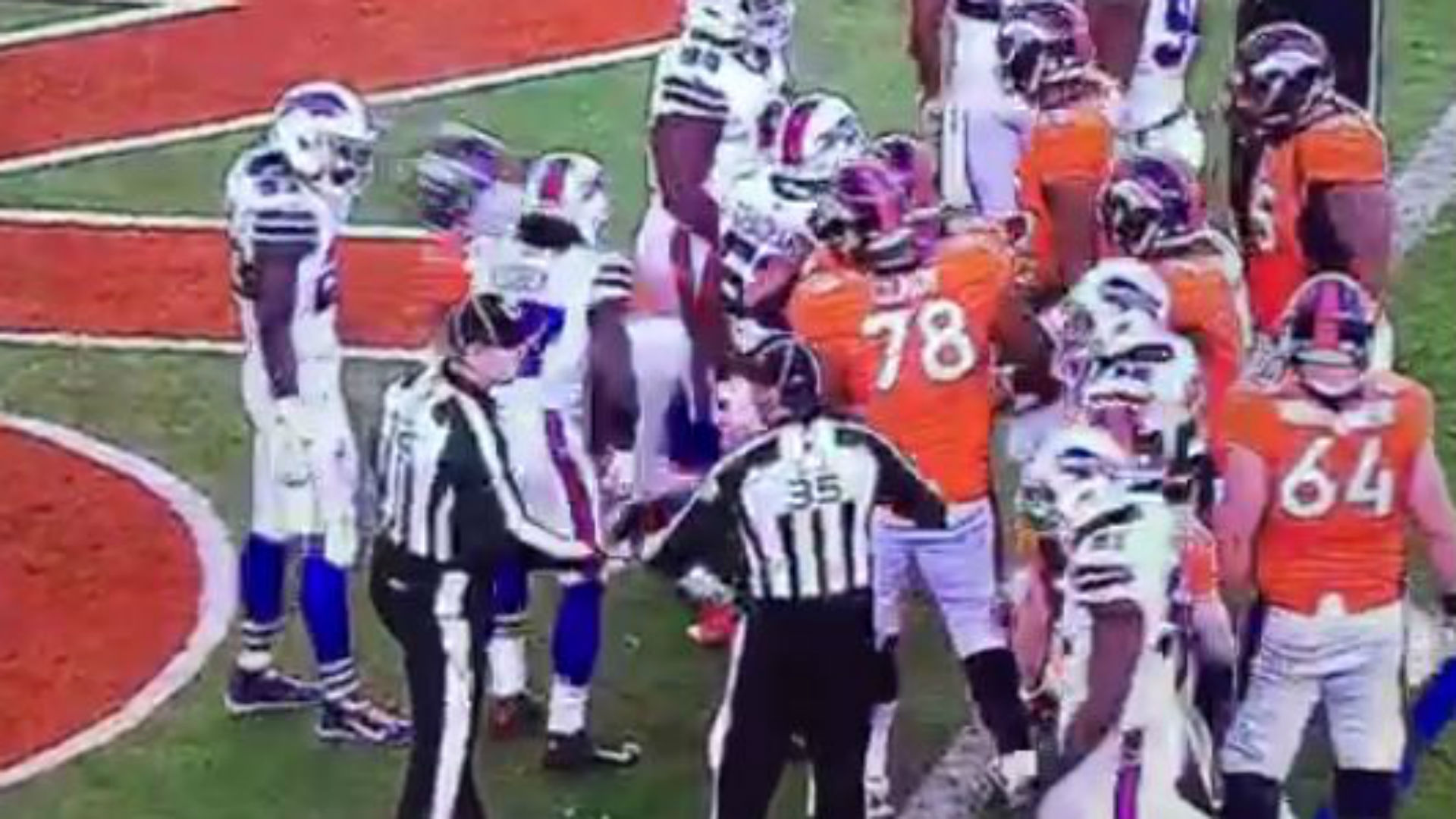 Watch: Referees celebrate Broncos touchdown with fist bump | Sporting ...