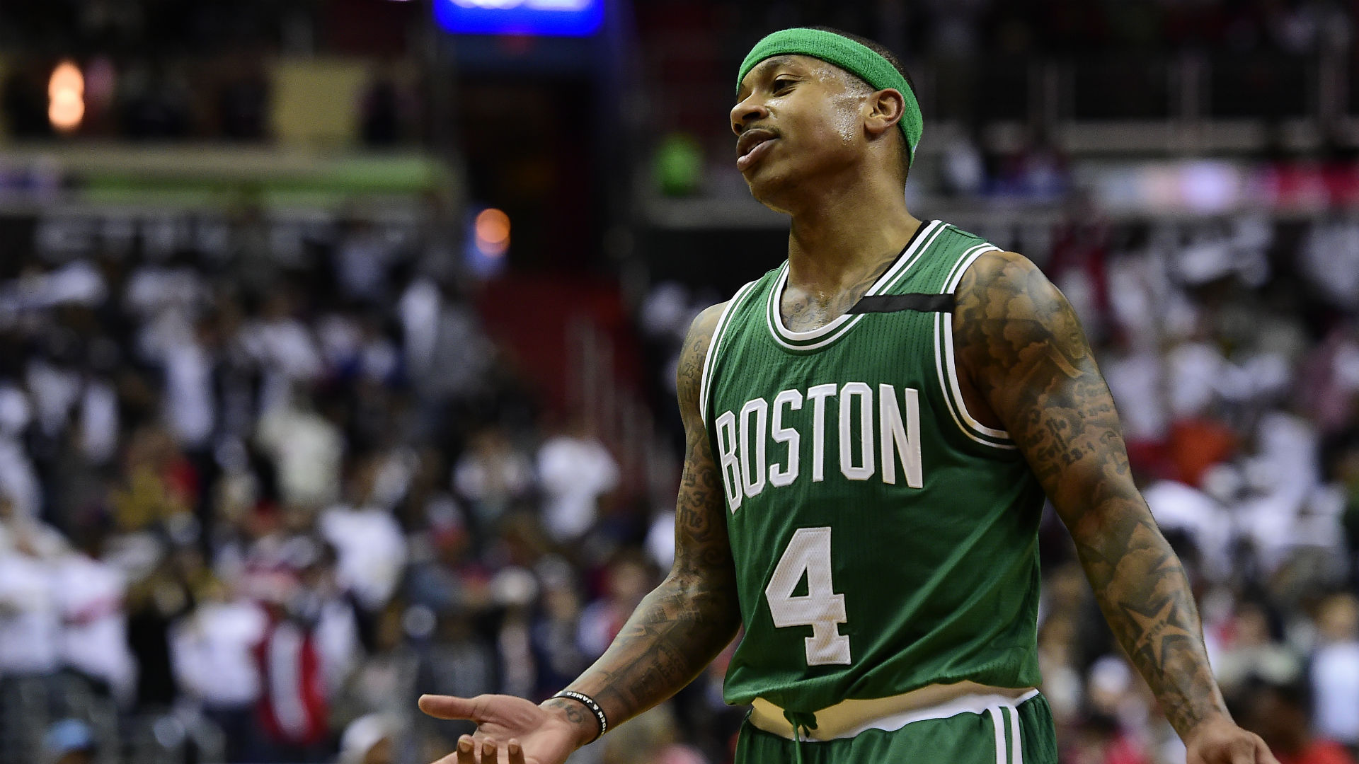 NBA playoffs 2017: Isaiah Thomas had heated interaction with heckler ...