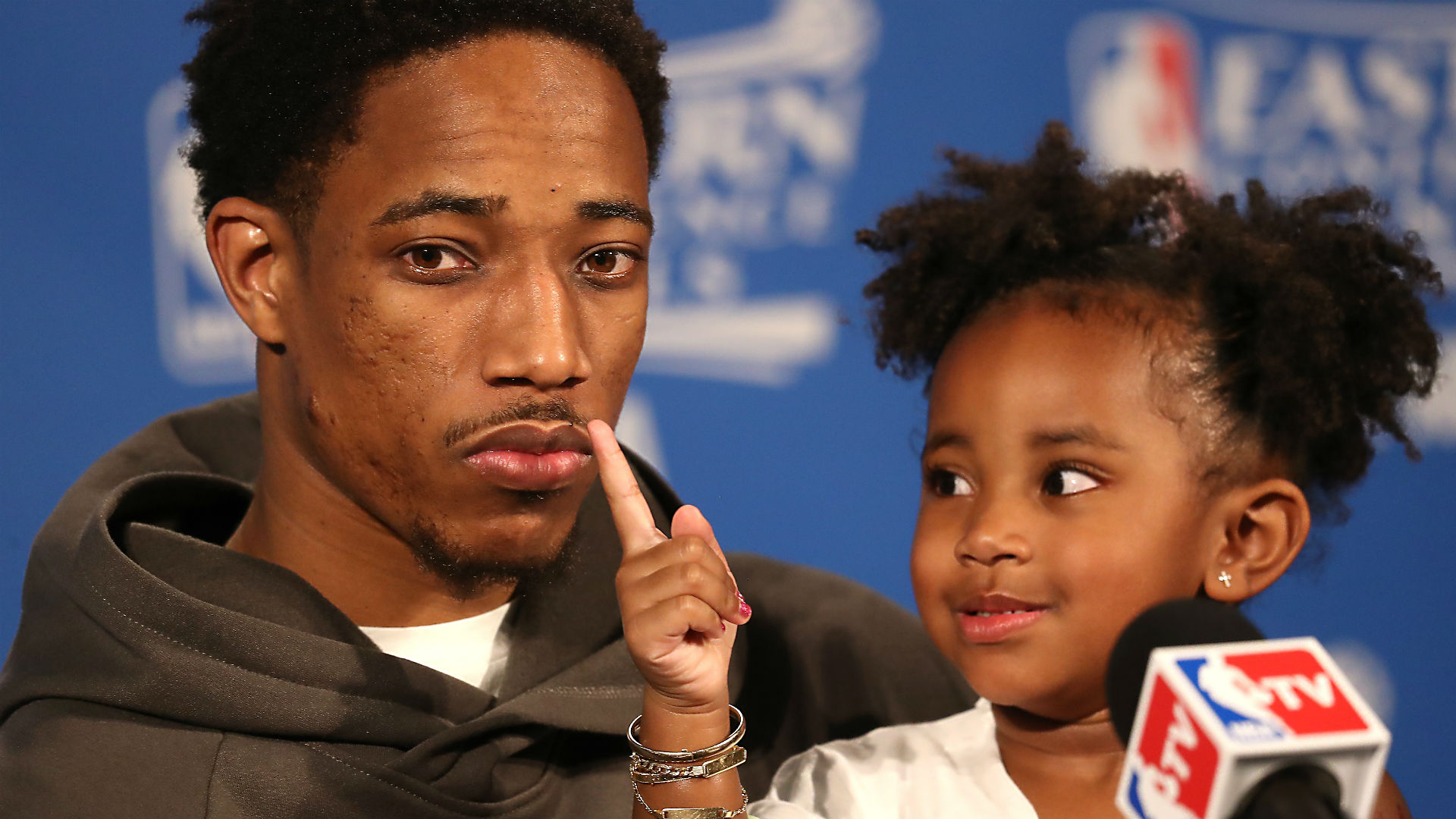 DeMar DeRozan's daughter was the best part of the Cavaliers-Raptors ...