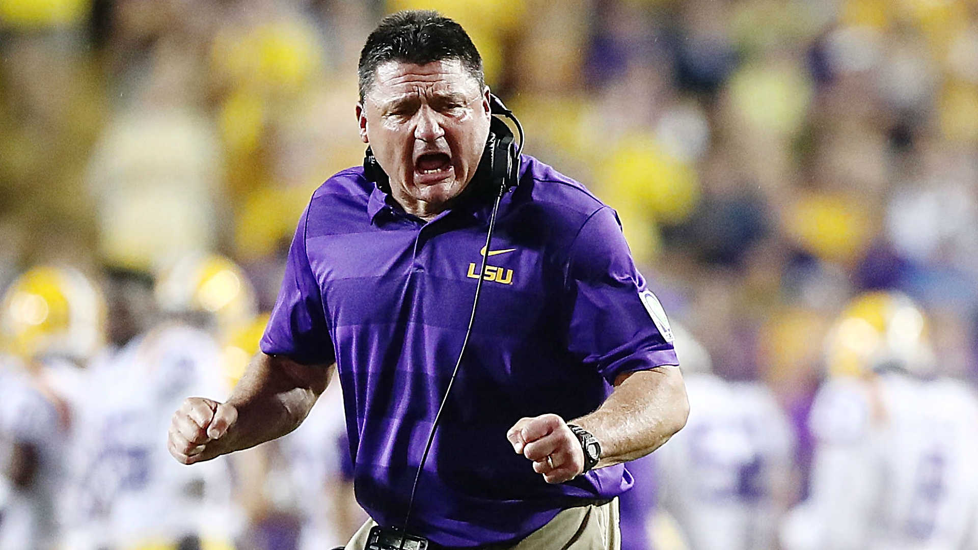 LSU coach Ed Orgeron once showed up at a recruit's house at 4 in the morning, and it worked ...