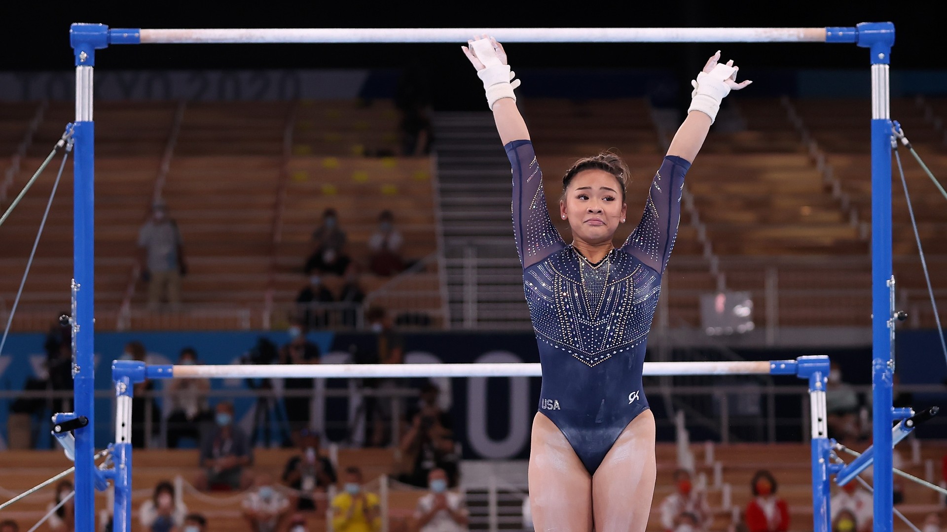 Suni Lee has a very interesting reason for disappointing uneven bars ...