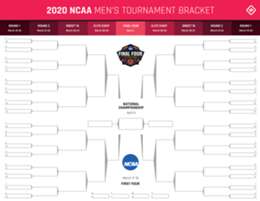 Printable NCAA Bracket Free Blank Downloadable 2020 March Madness 