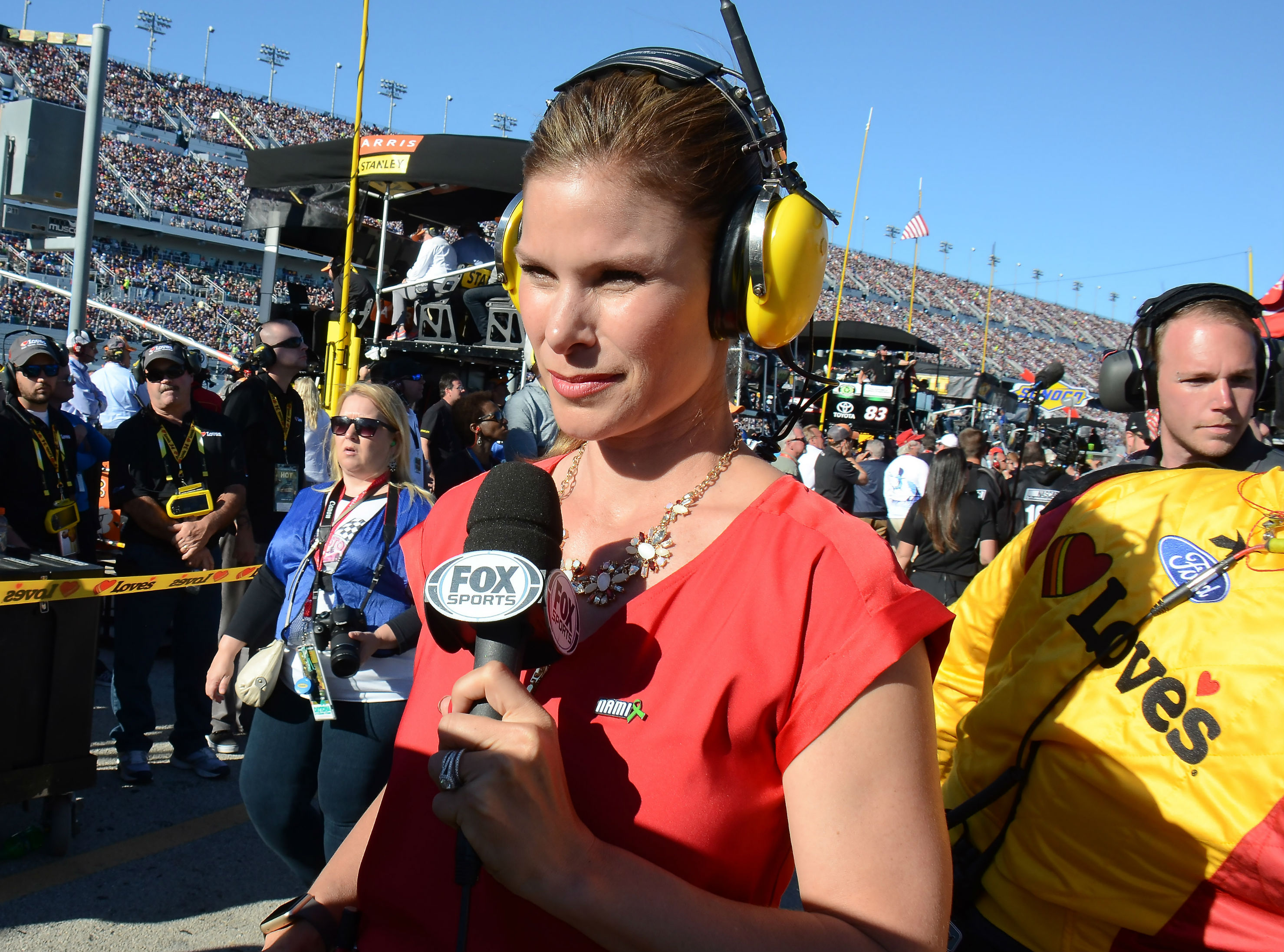Fox pit reporter Jamie Little will drive more than anybody in NASCAR on ...