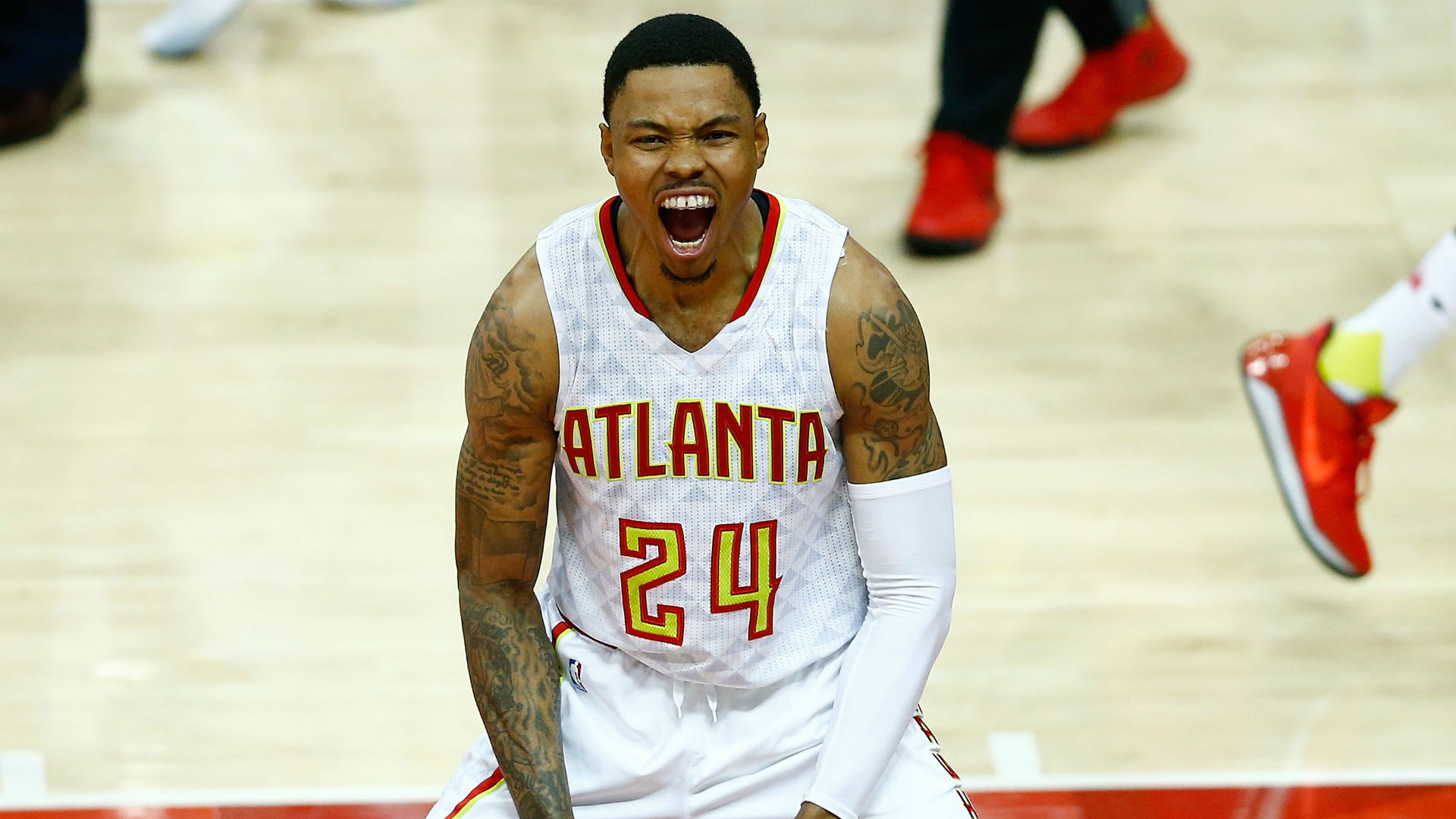 With wife by his side, Hawks' Kent Bazemore still standing, ready for ...