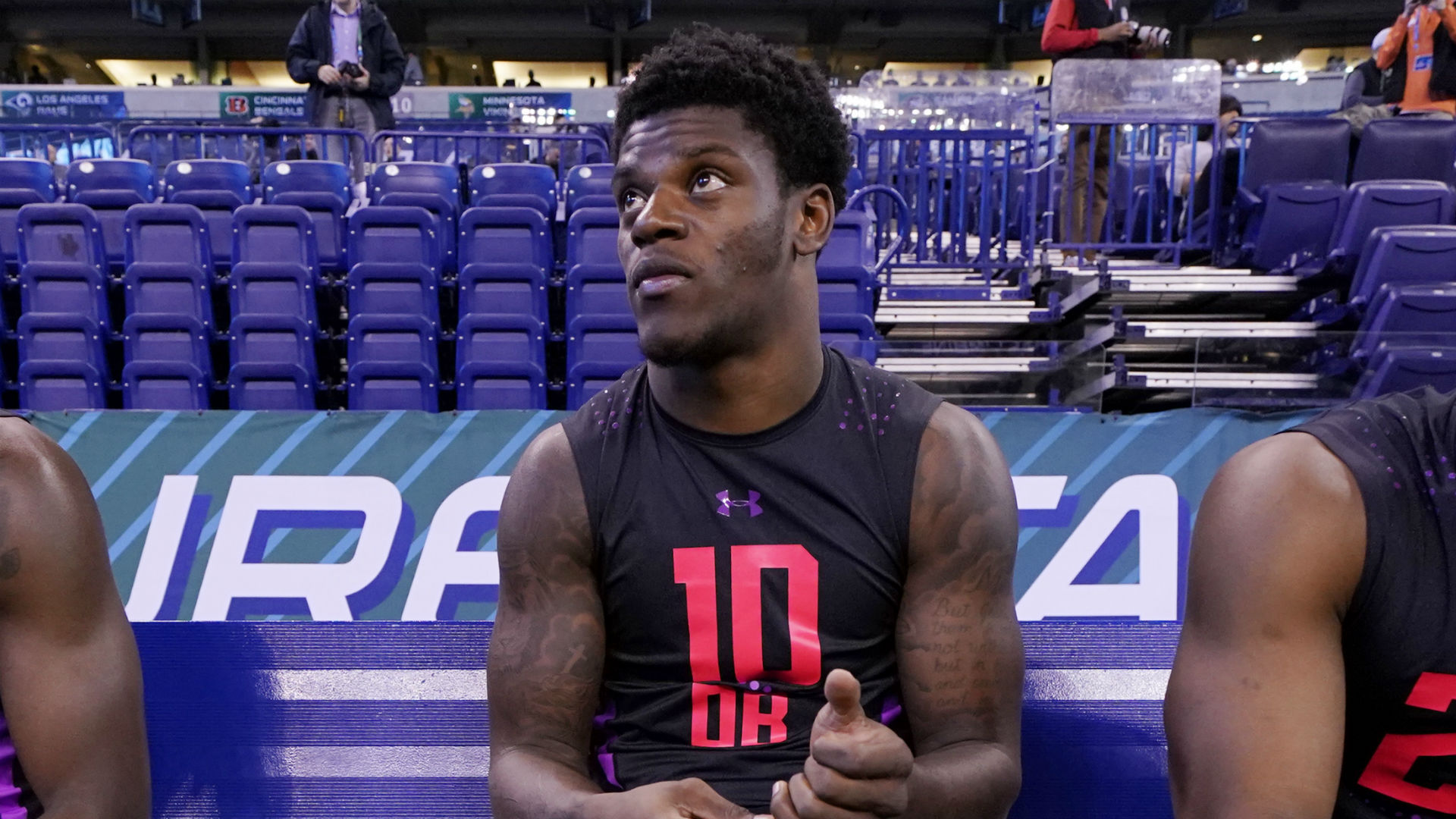 Lamar Jackson's Combine performance, dance around 40-yard dash set tone ...