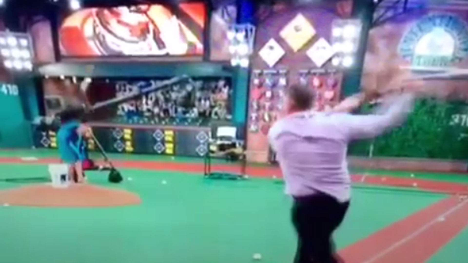 MLB Network's Sean Casey drills host Lauren Shehadi in head with line ...