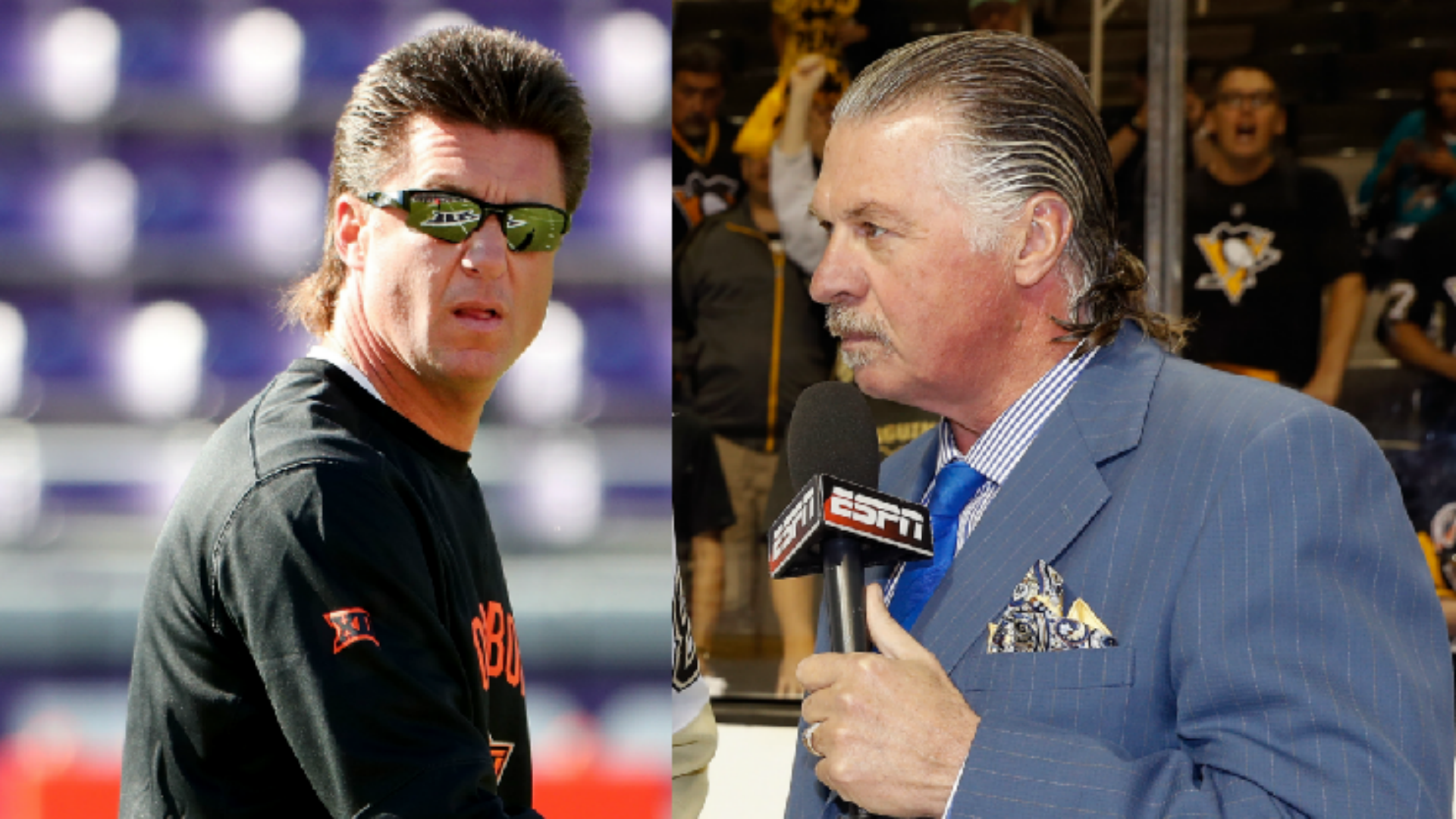 Mike Gundy and Barry Melrose share mullet-styling tips on SportsCenter ...