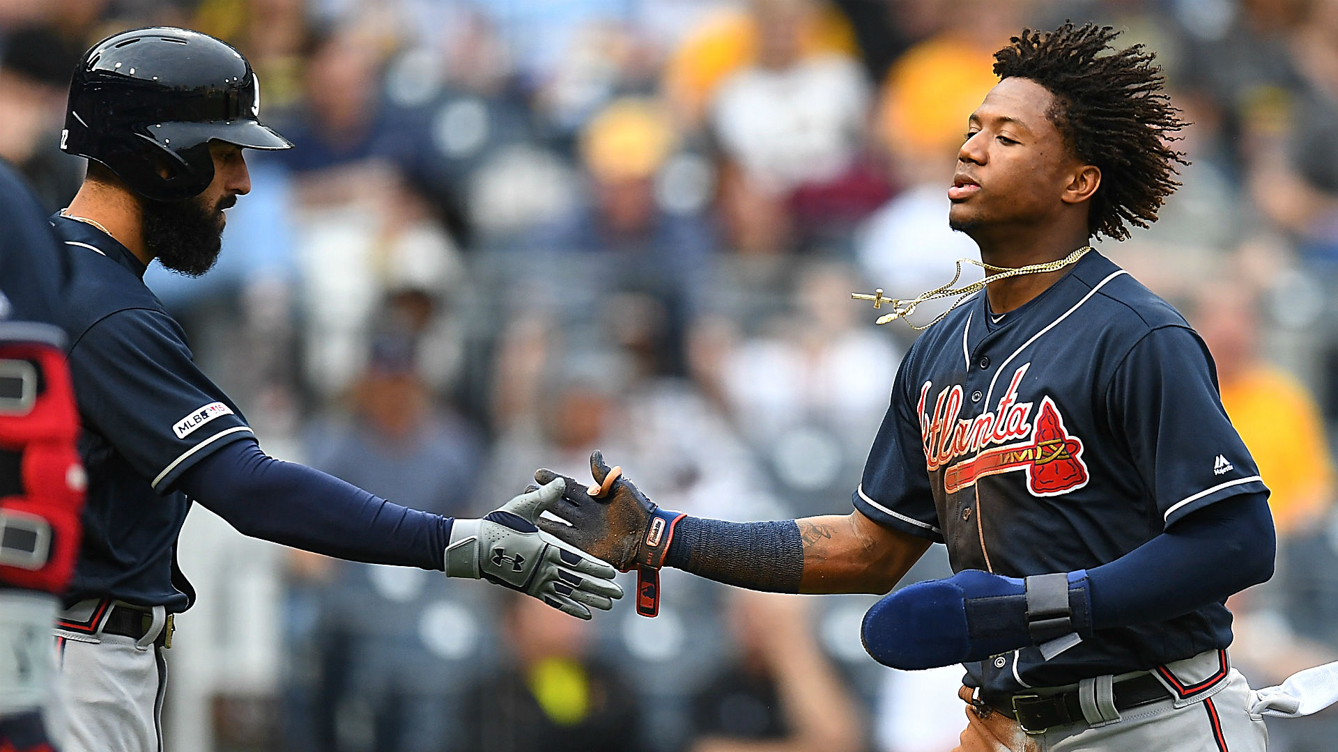 Ronald Acuna Jr. offends Pirates' TV crew by being himself | Sporting News