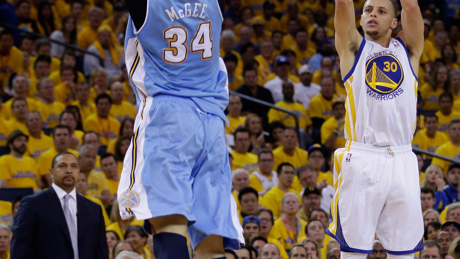 Can Stephen Curry hit another no-look 3-pointer against Denver? (VIDEO ...